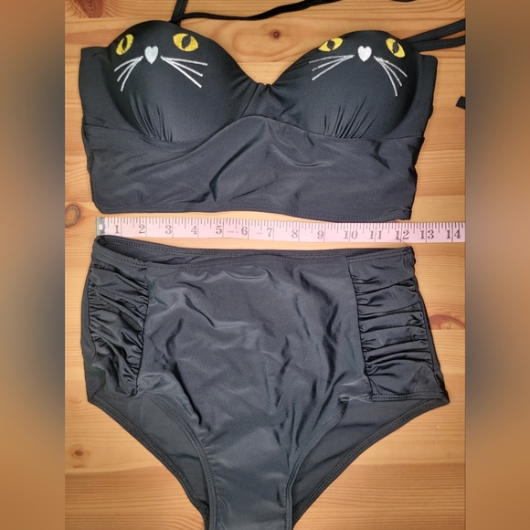 Haiyun | Swim | Nwt Adorable Kitty Cat Bikini Xl | Poshmark